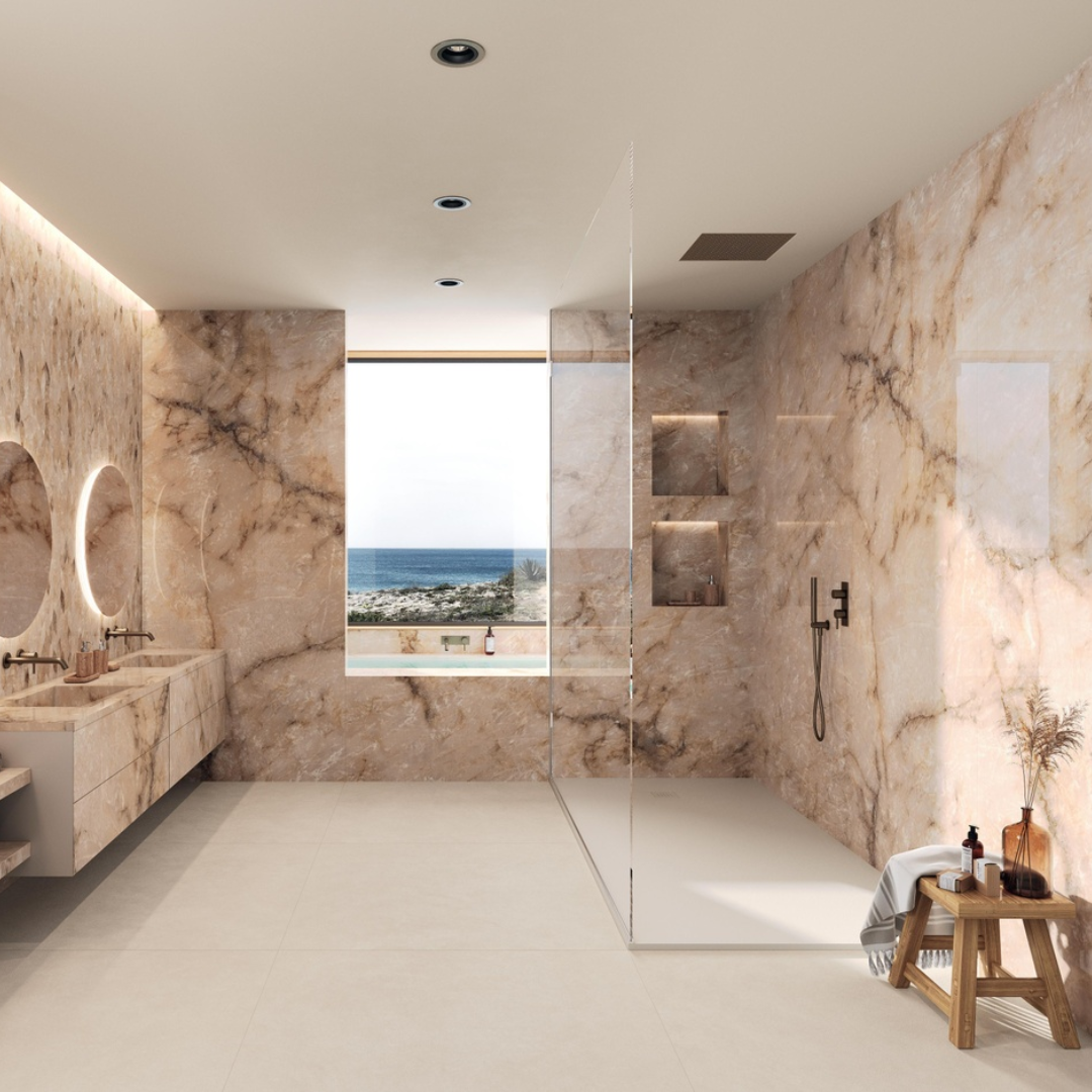 Marvel Diva Amethyst Marble Effect Porcelain Wall and Floor Tile ...