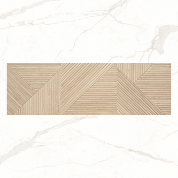 Tangram Textured Geometric Wood Effect Ceramic Wall Tiles – Collinson ...