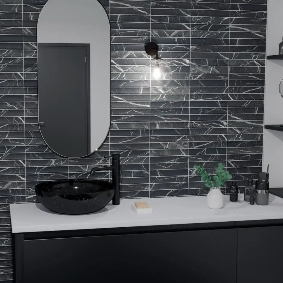 Argos Fluted Decorative Ceramic Wall Tiles – Collinson Ceramics