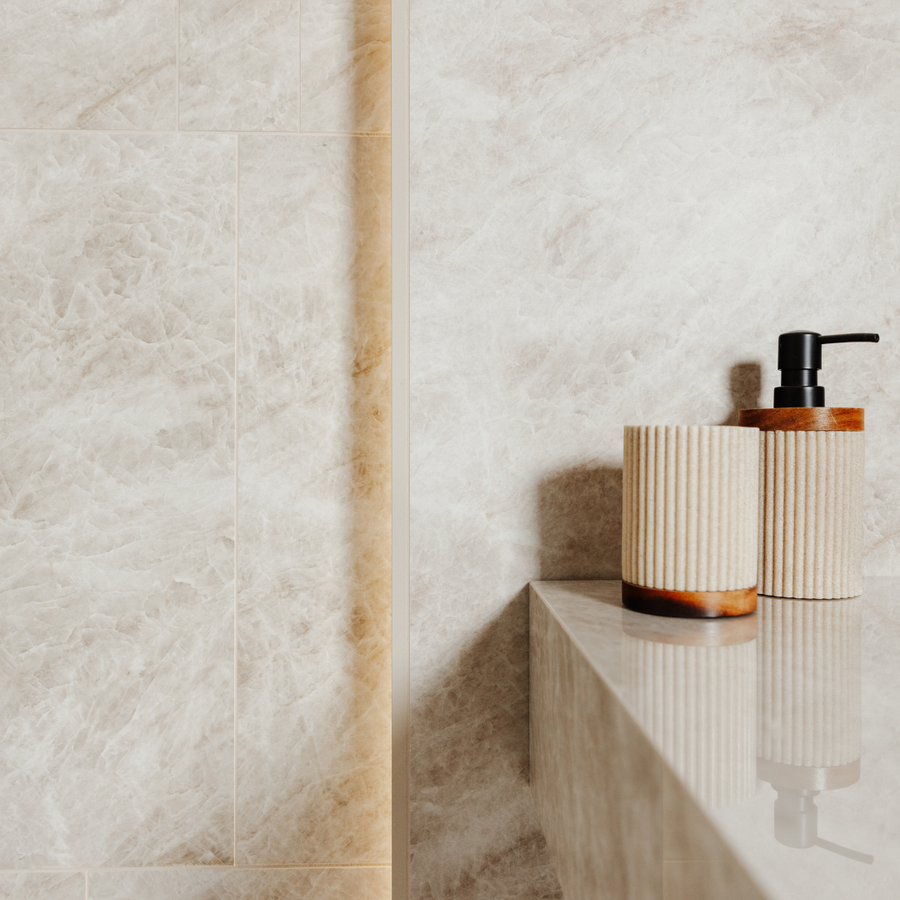 Marvel Diva Taj Mahal Quartzite Effect Porcelain Wall and Floor Tile ...